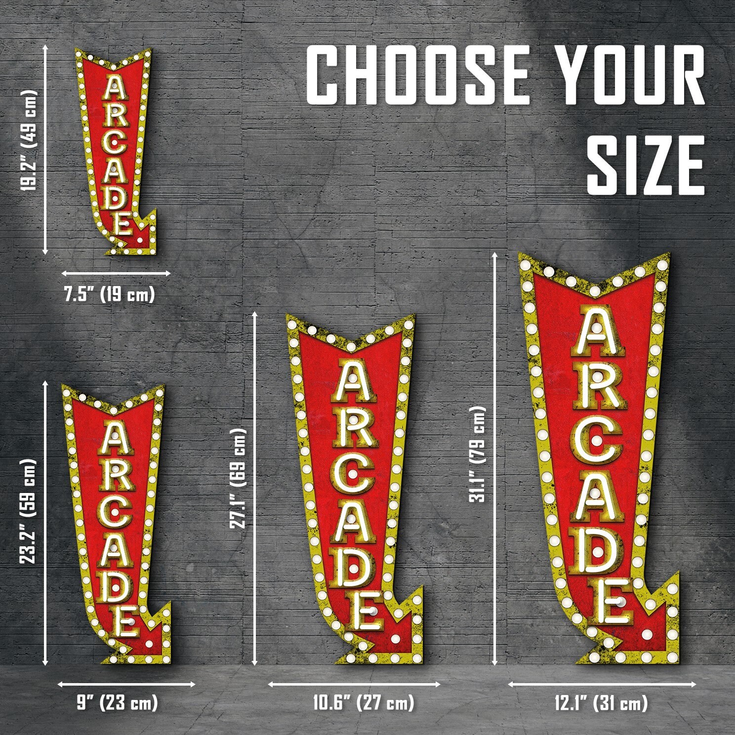 Arcade Neon Light Sign, Arcade Led Sign, Arcade Led Light, Games Neon ...