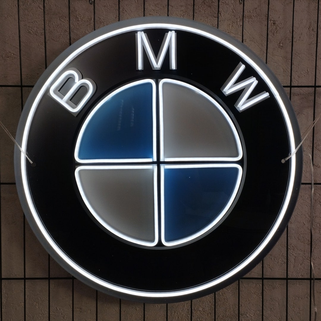 BMW Logo Neon Sign BMW Neon Sign BMW Led Sign Bmw Lamp Bmw - Etsy