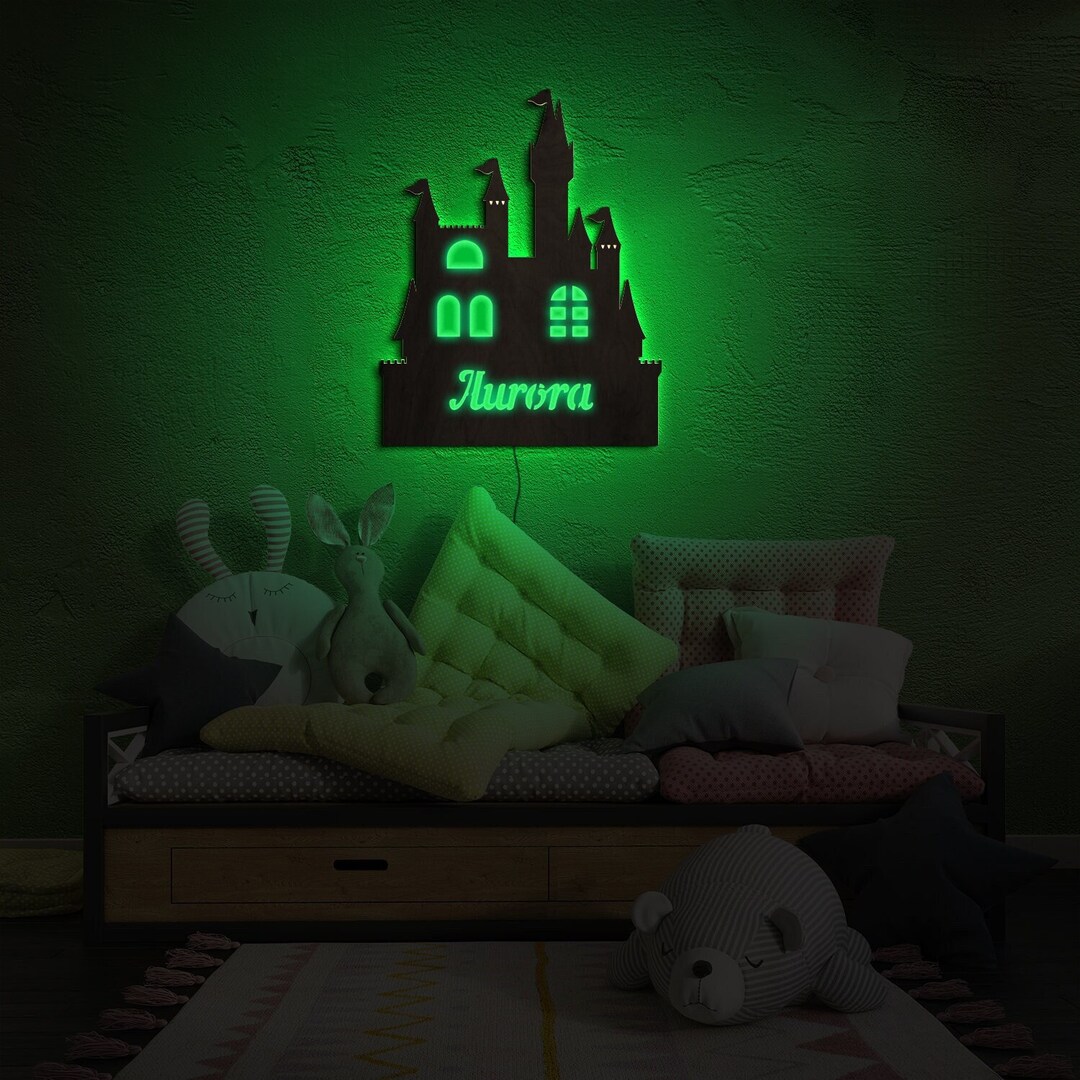 Princess Neon Sign, Castle Sign With Led, Princess Name Sign, Princess ...