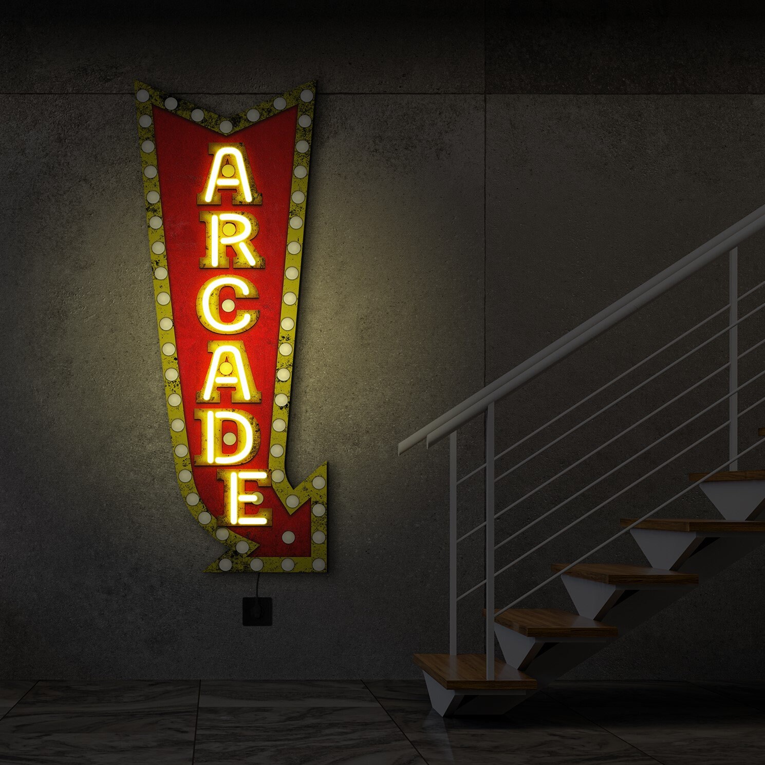 Arcade Neon Light Sign, Arcade Led Sign, Arcade Led Light, Games Neon ...