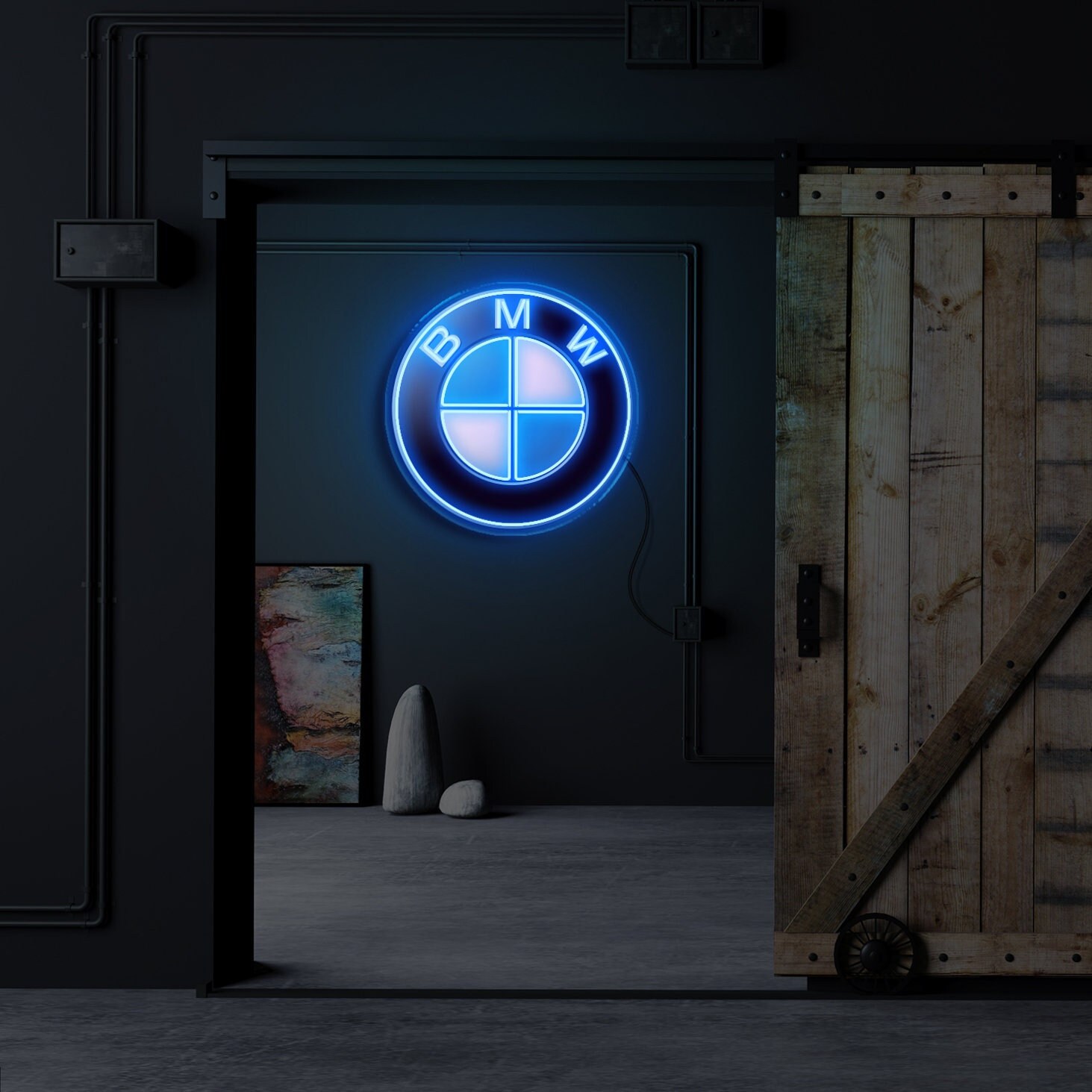 BMW Logo Neon Sign BMW Neon Sign BMW Led Sign Bmw Lamp Bmw - Etsy