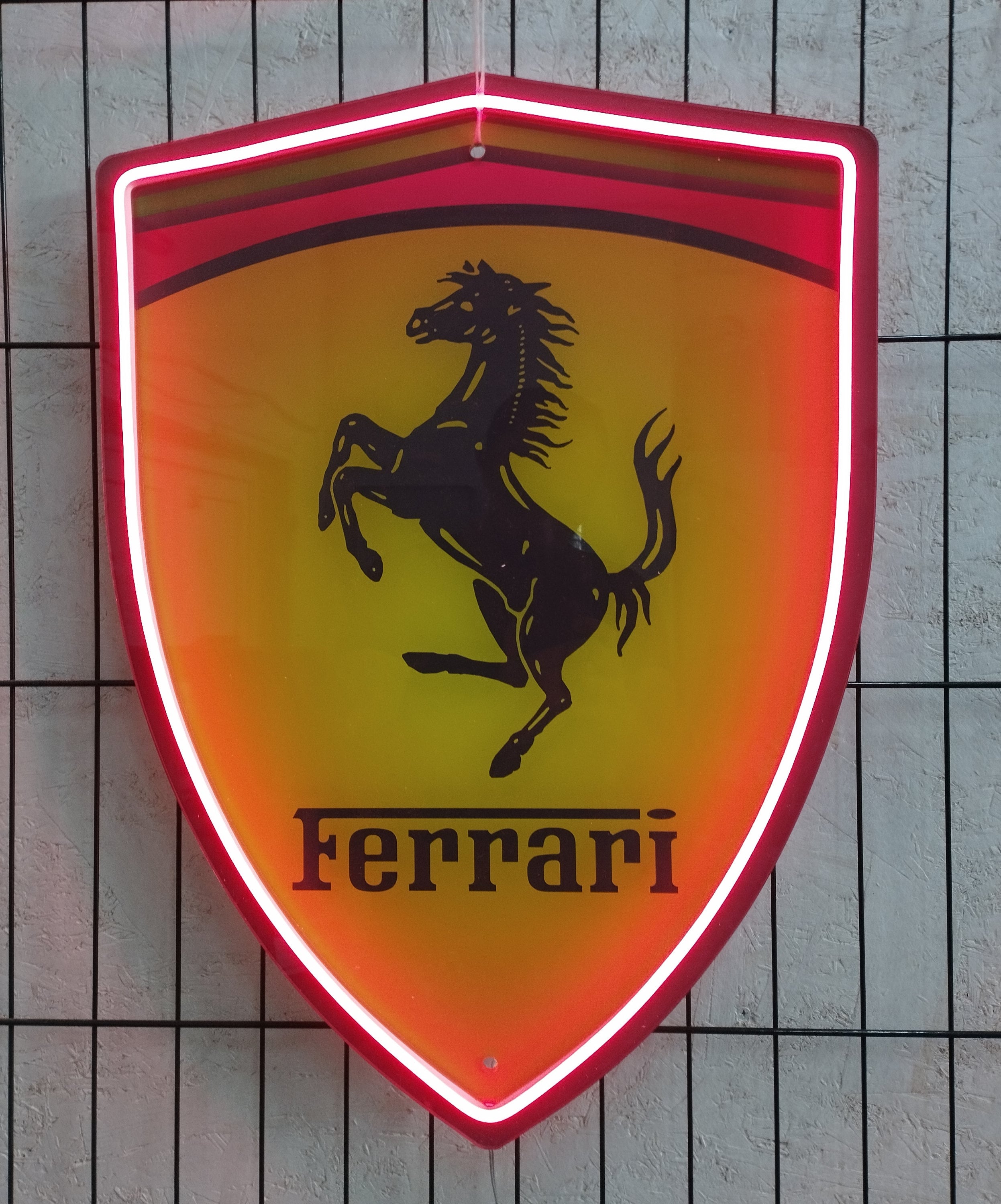 Ferrari Logo Sign, Ferrari Neon Light Sign, Ferrari Led Sign, Ferrari ...