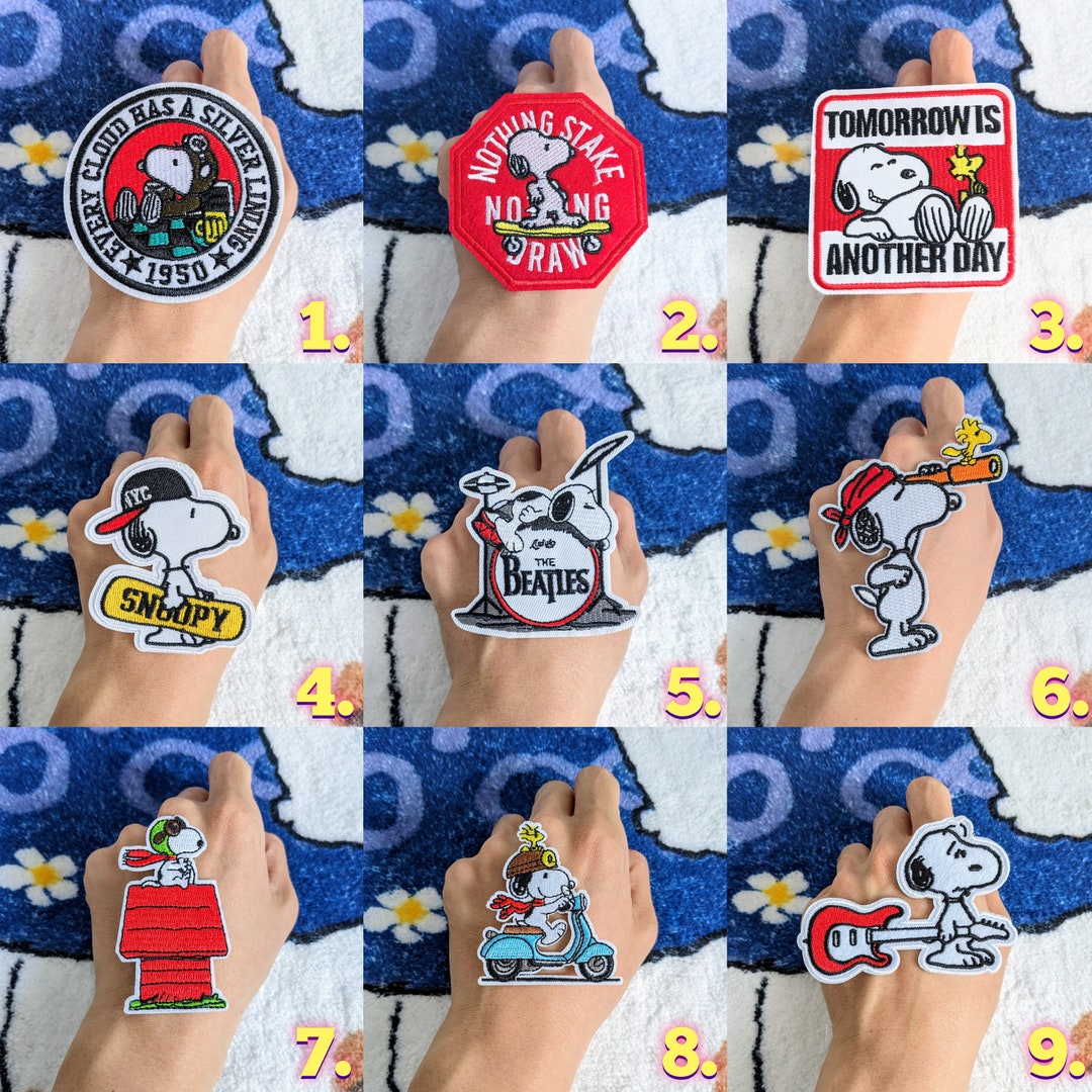 Snoopy Iron on Patch - Etsy UK