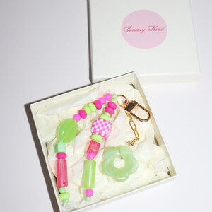 Phoebe Bag Charm | Colourful, Maximalist Bag Charm, Keychain, Keyring ...