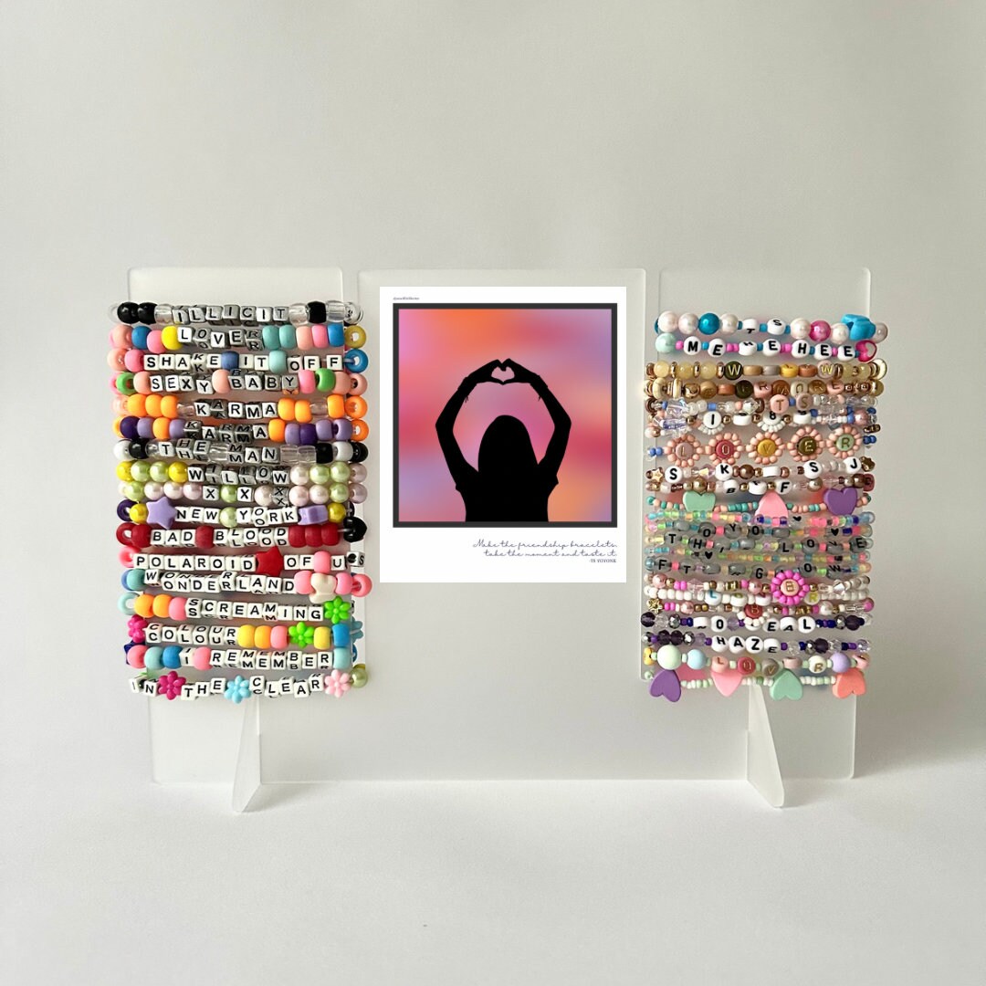 Polaroid Days. Taylor Swift Eras Tour Bracelet Display Stand Organizer ...
