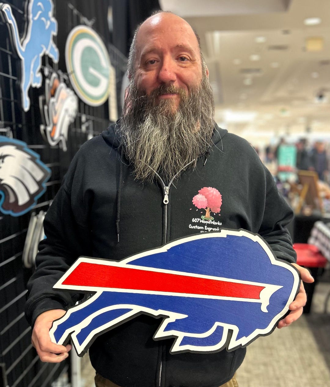 Buffalo Bills Man Cave Football Gift Handmade Homemade Door Sign Wall ...