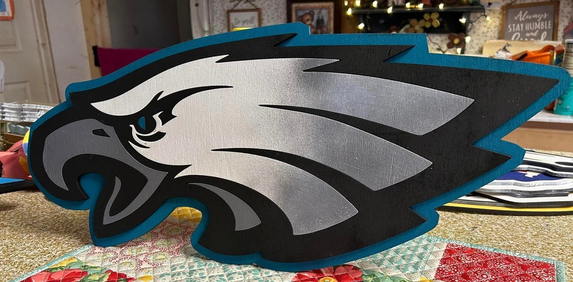 Philadelphia Eagles Door Wall Sign Handmade Handcrafted Hand Painted ...