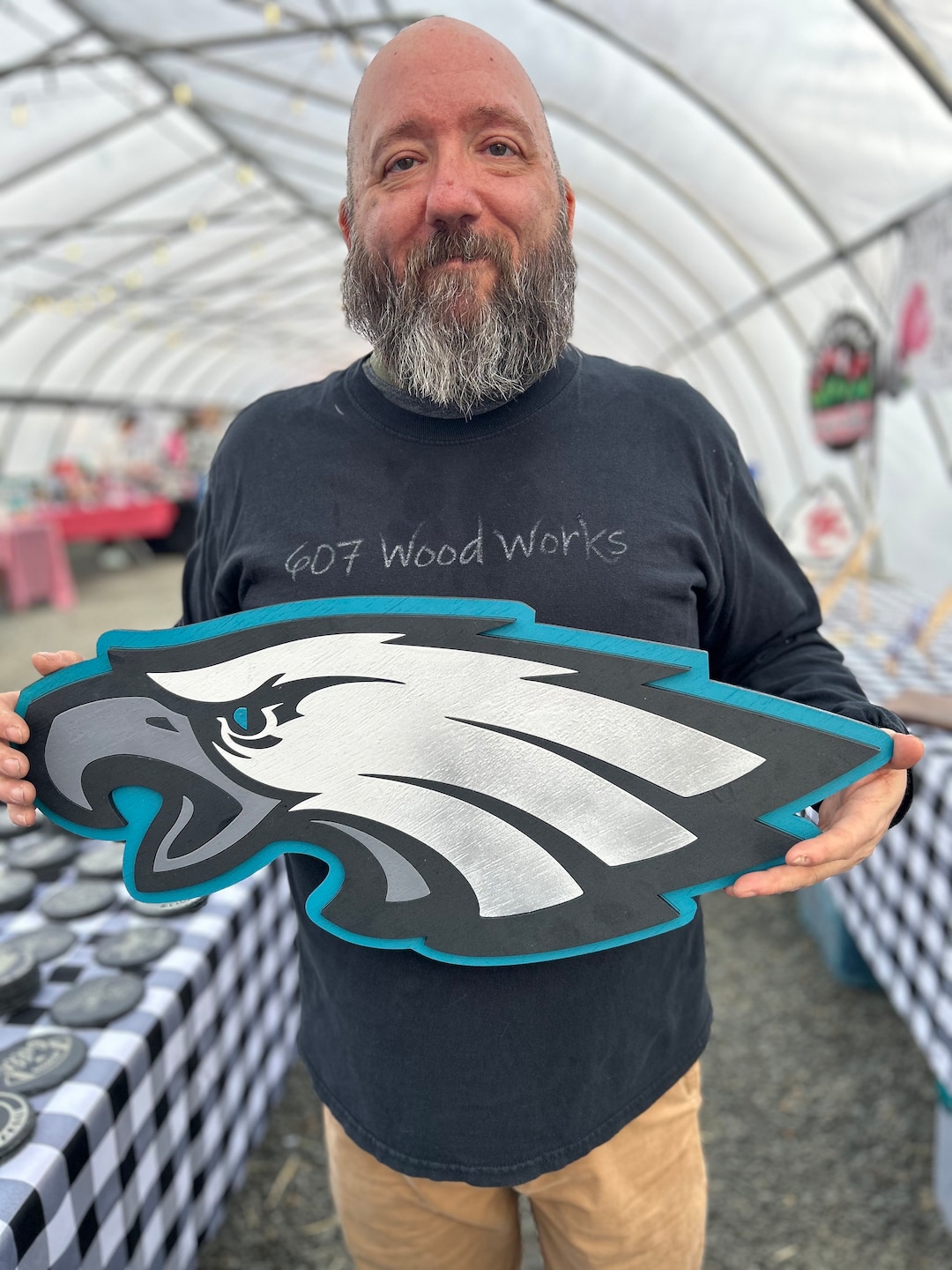 Philadelphia Eagles Door Wall Sign Handmade Handcrafted Hand Painted ...