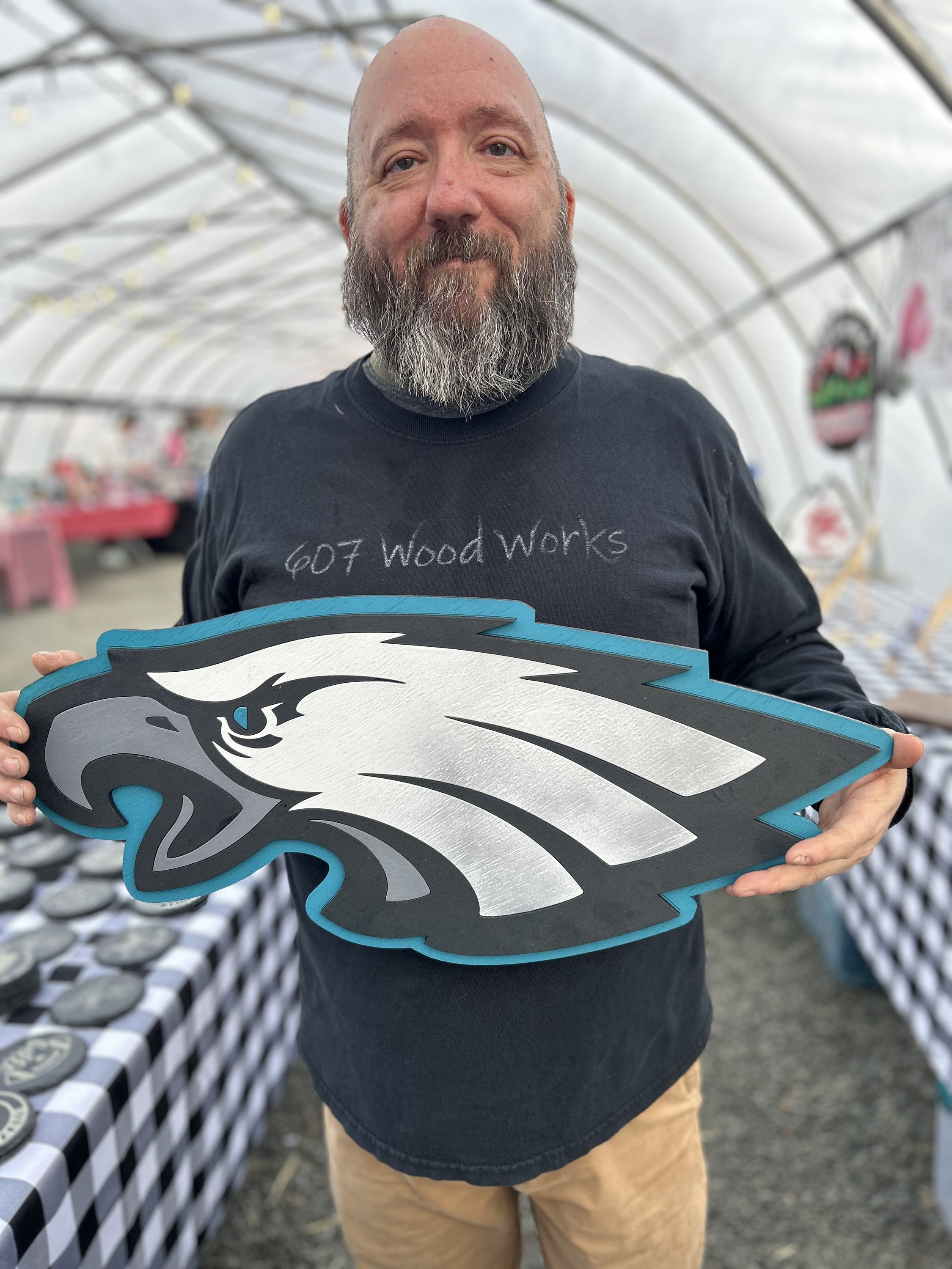 Philadelphia Eagles Door Wall Sign Handmade Handcrafted Hand Painted ...