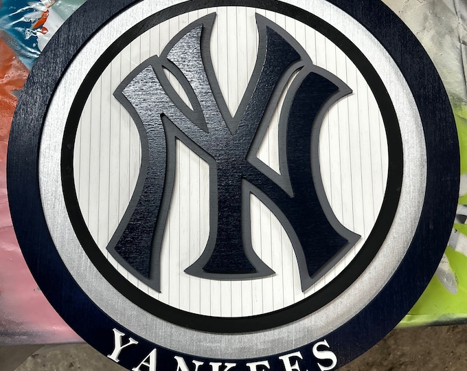 New York Yankees name Sign Custom Wood Decor New York Yankees Gifts New ...