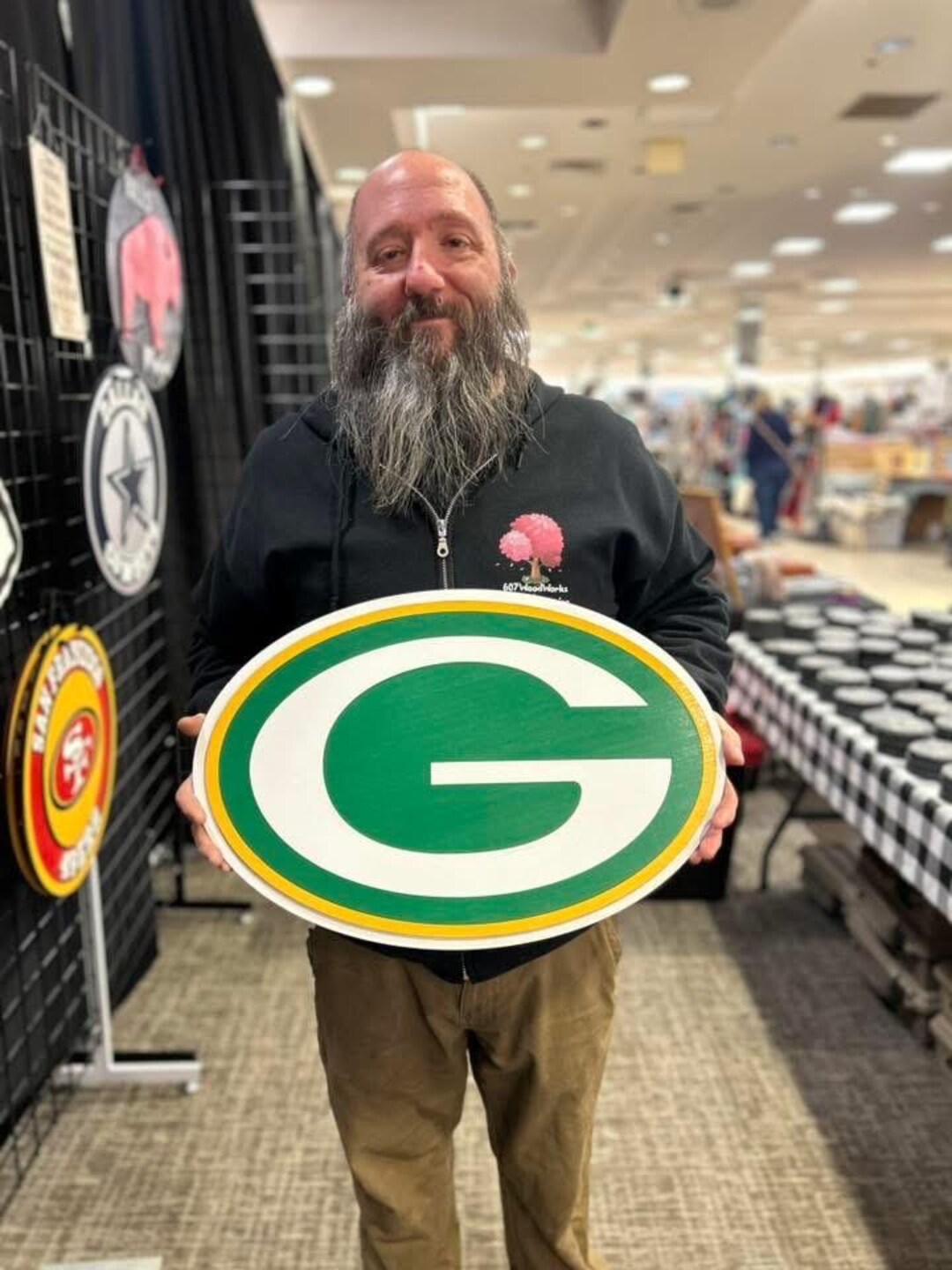 Handmade Green Bay Packers Wooden Sign: Rustic NFL Wall Art - Etsy