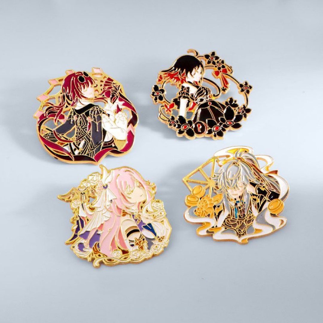Customizable,honkai: Star Rail Seele Kafka Jingyuan Ekysia Pin, Copper ...