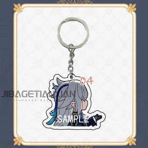 Customizable,genshin Impact Neuvillette Keychain, Genshin Impact Art ...