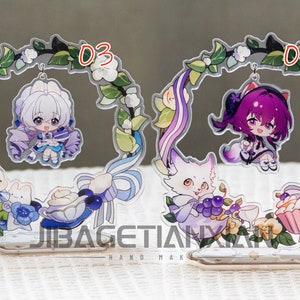 Honkai Star Rail Acrylic Standee Shake Chain Display Stand, Honkai Star ...