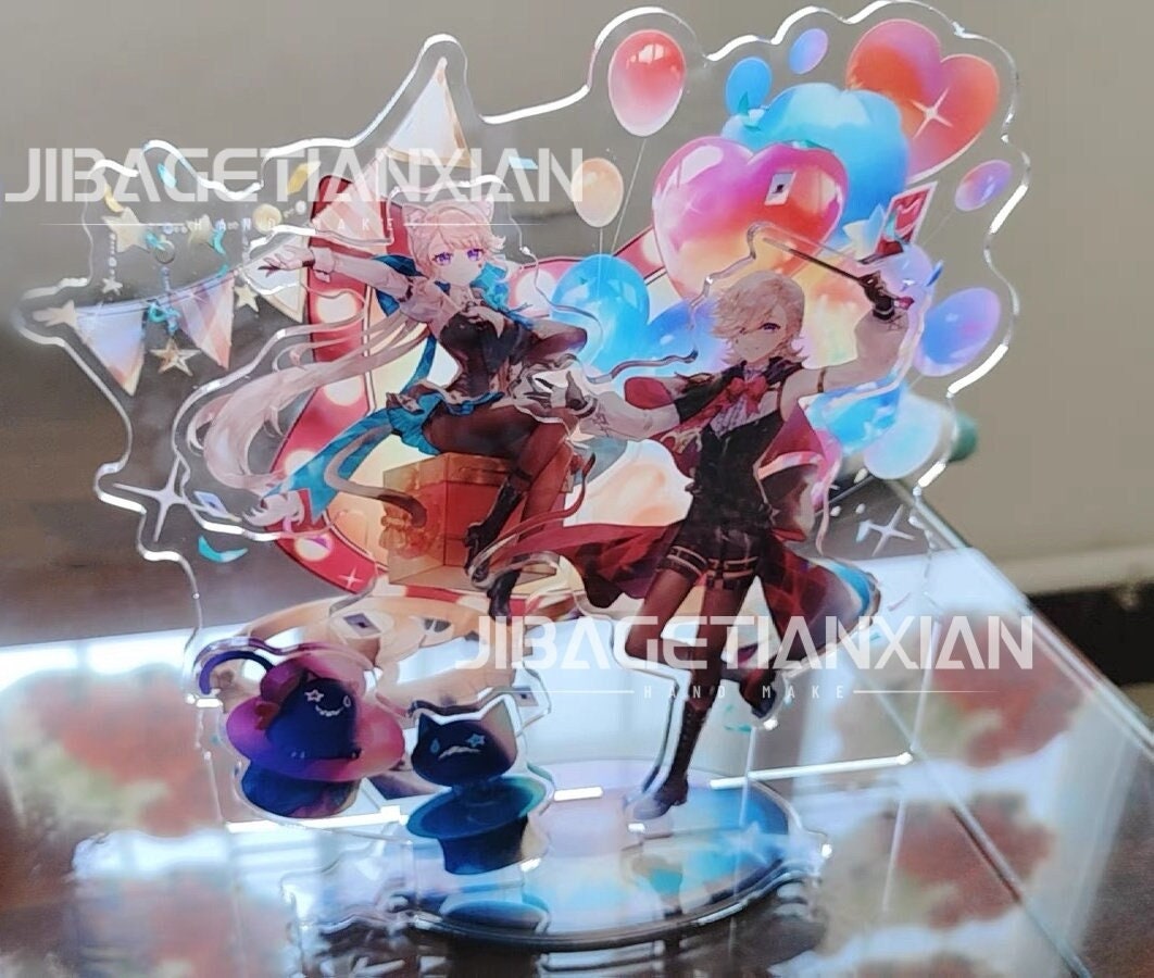 Genshin Impact :party Time Lyney&lynette Acrylic Standee,badge,genshin ...