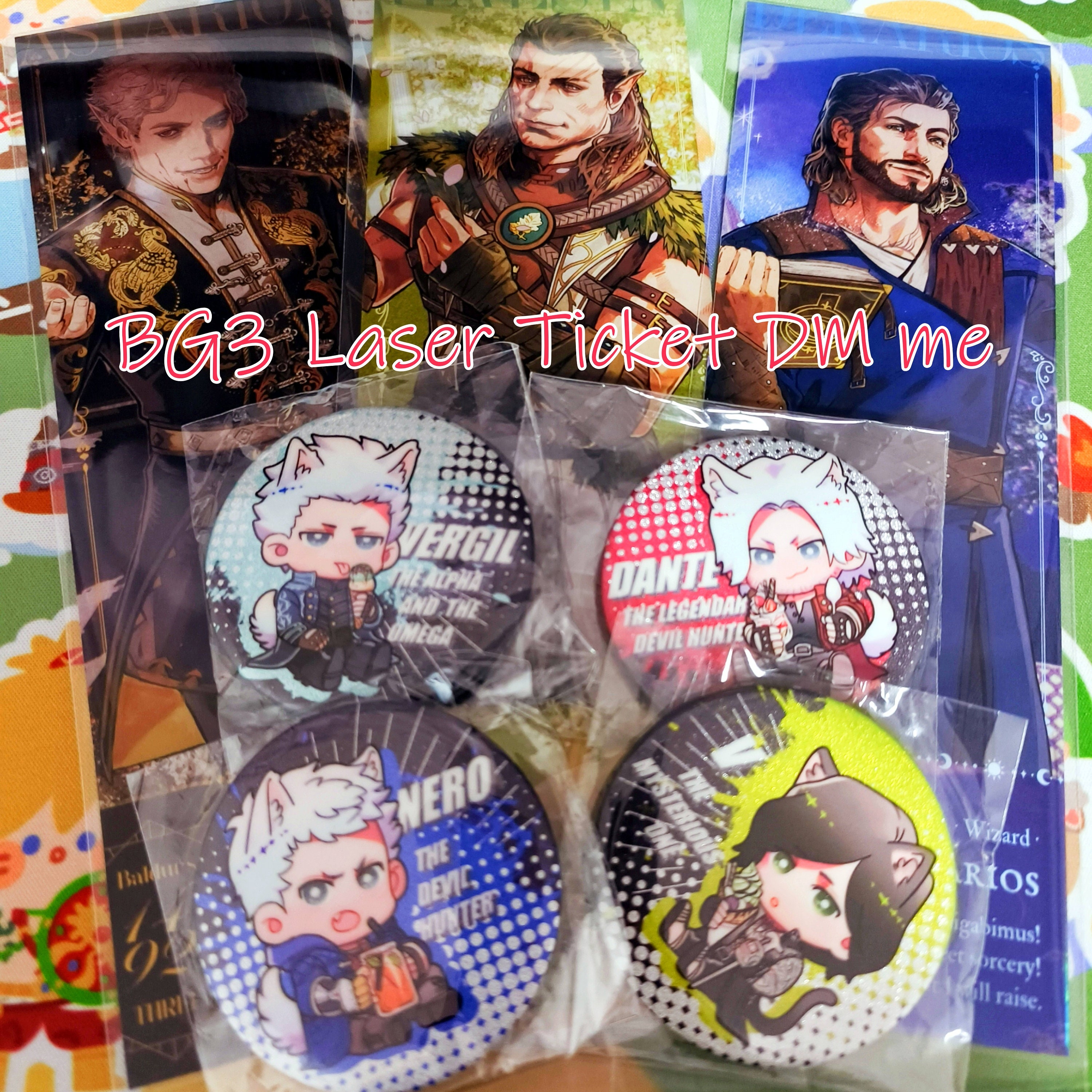 Devil May Cry:v,dante,vergil,nero,candy Keychian,badge, Devil May Cry ...