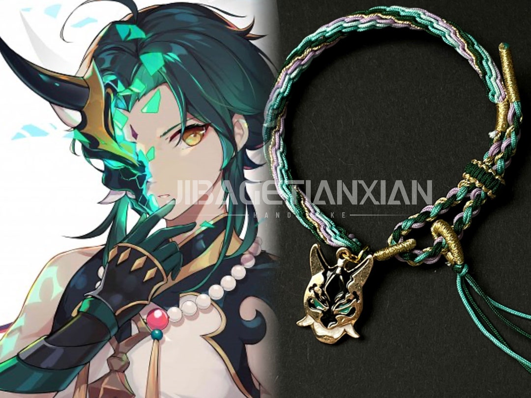 Customizable,genshin Impact Xiao Inspired Woven Bracelet Length ...