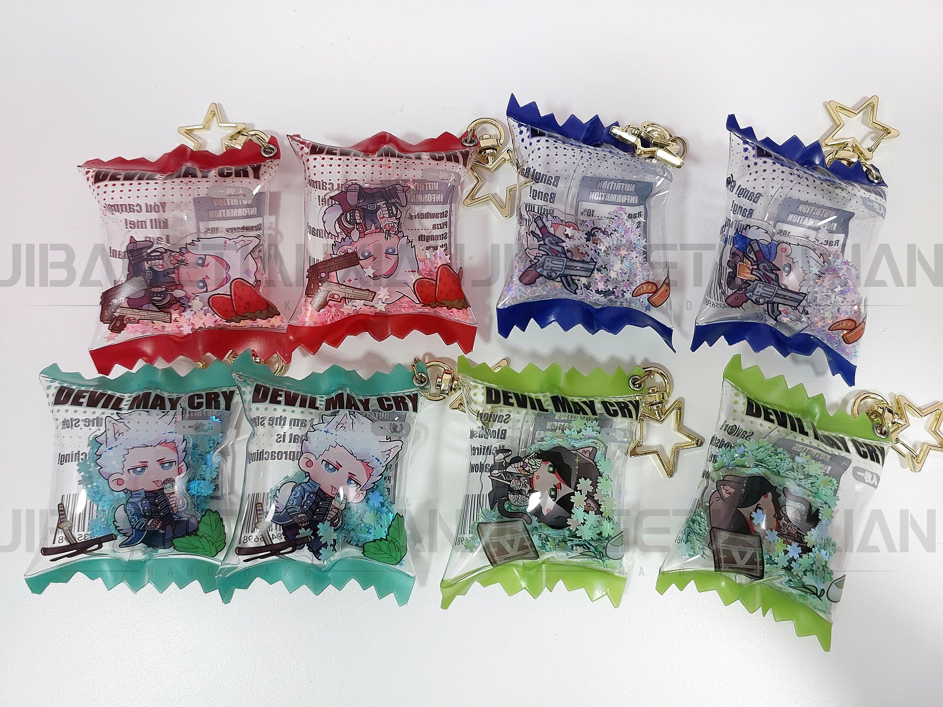 Devil May Cry:v,dante,vergil,nero,candy Keychian,badge, Devil May Cry ...