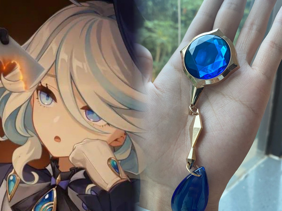 Customizable,genshin Impact Furina Inspired Keychain,brooch,fandom ...