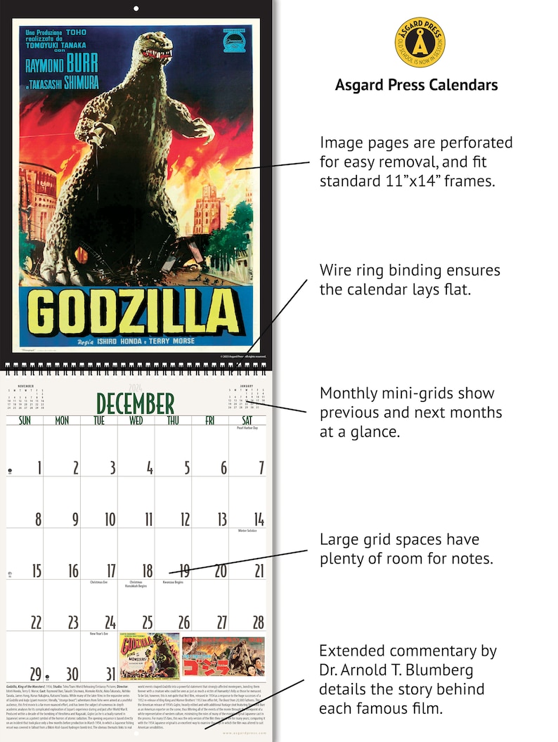 2024 Vintage Monsters Calendar - Etsy