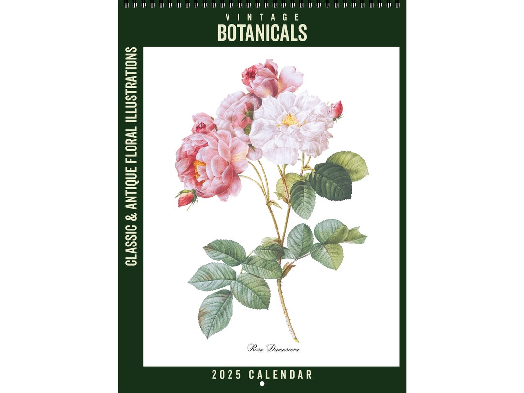 2025 Vintage Botanicals Calendar – Antique Botanical Art & Descriptions ...