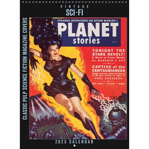 2025 Vintage Sci-fi Calendar – Classic Pulp Science Fiction Magazine Covers | Retro Futuristic ...