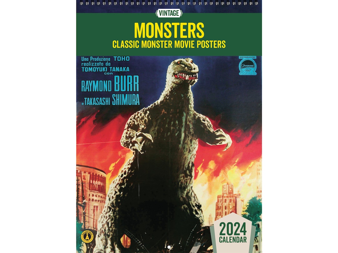 2024 Vintage Monsters Calendar - Etsy