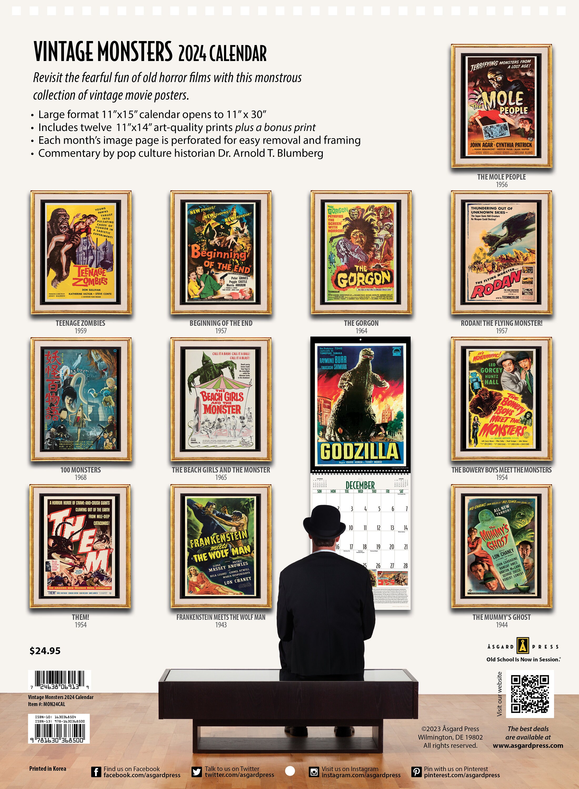 2024 Vintage Monsters Calendar - Etsy