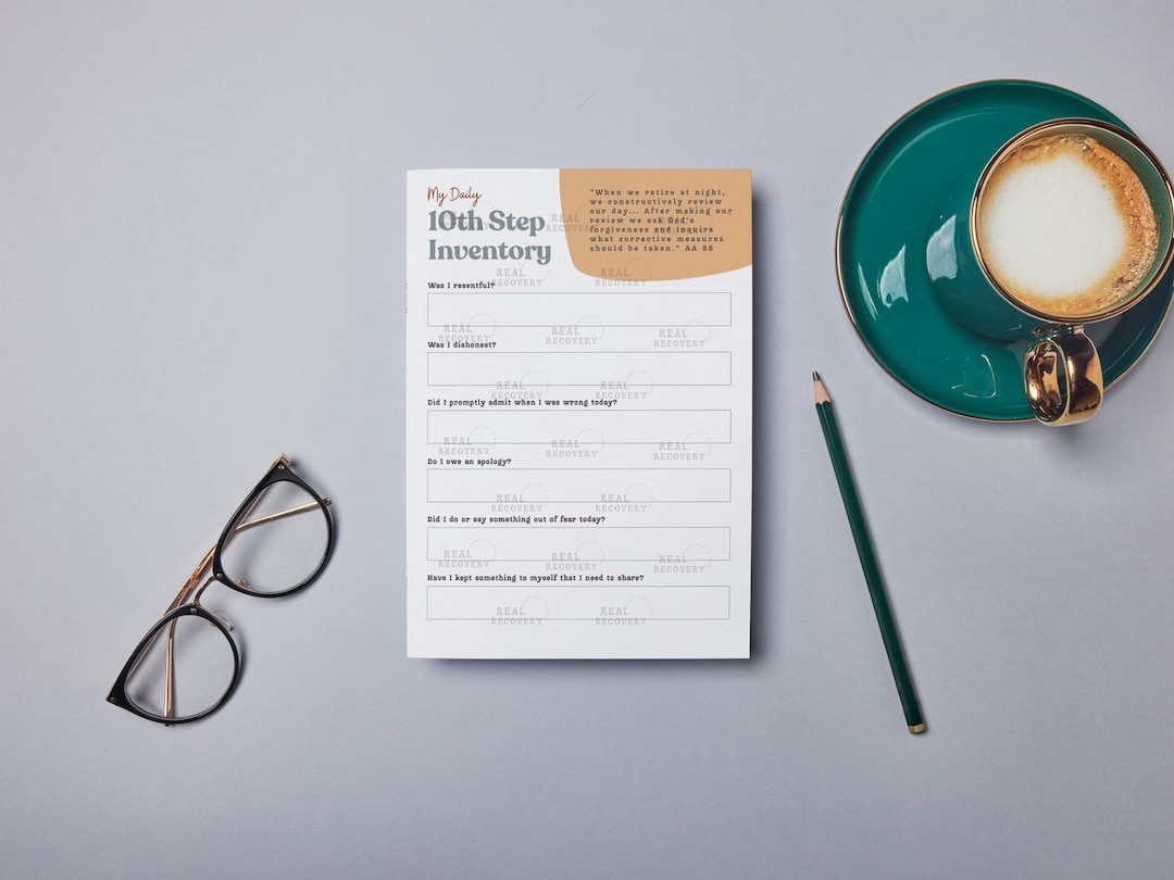 10th Step Inventory Worksheet for Addiction Recovery, Alcoholics ...