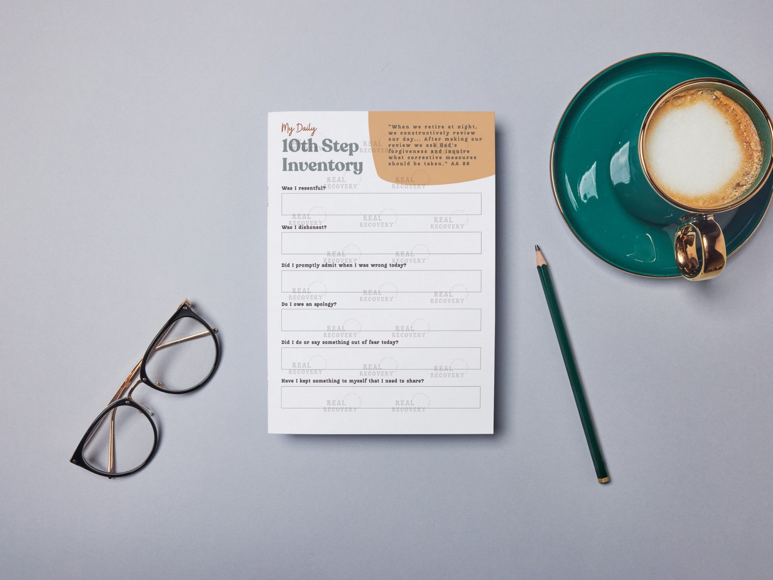 10th Step Inventory Worksheet for Addiction Recovery, Alcoholics ...