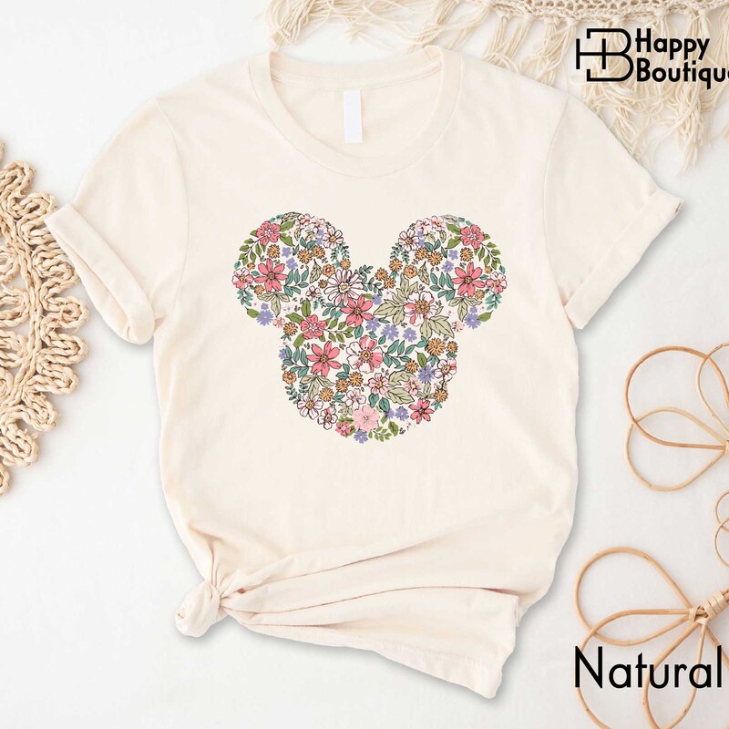 Minnie Mouse Floral - Etsy