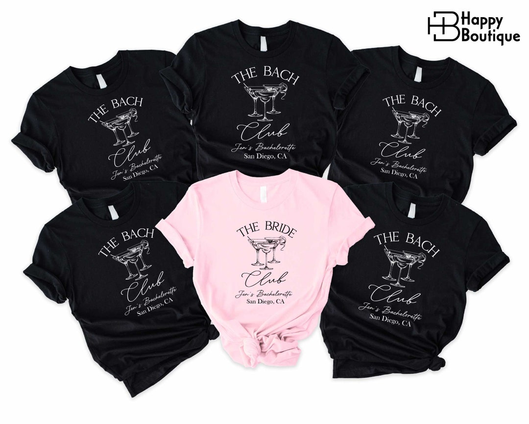 The Bach Club Shirt, the Bride Club Shirt, Custom Bride Shirt, Custom ...