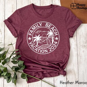 Family Beach Vacation 2024 Shirt,family Vacation Shirt, Beach Shirt ...