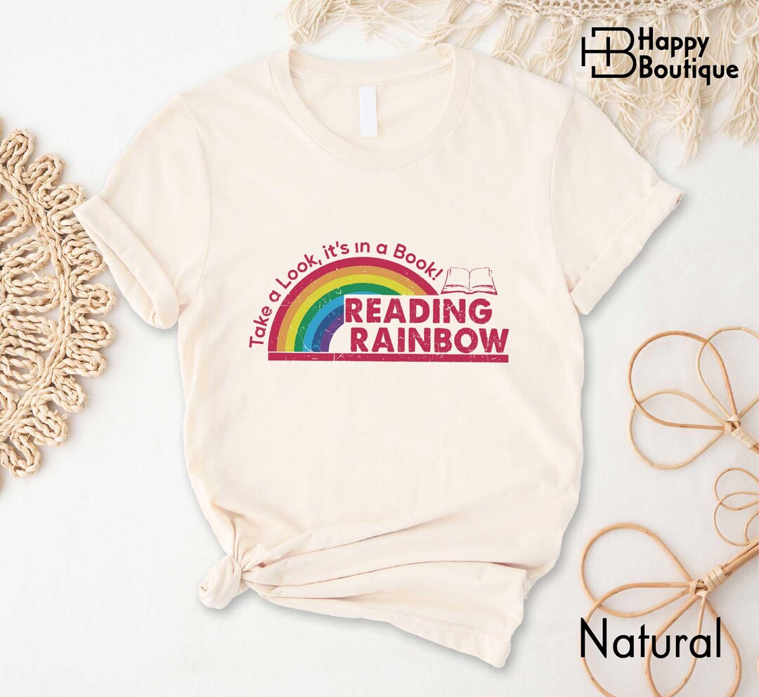 Reading Rainbow Shirt, Librarian Sweatshirt, Teacher Appreciation, Book ...