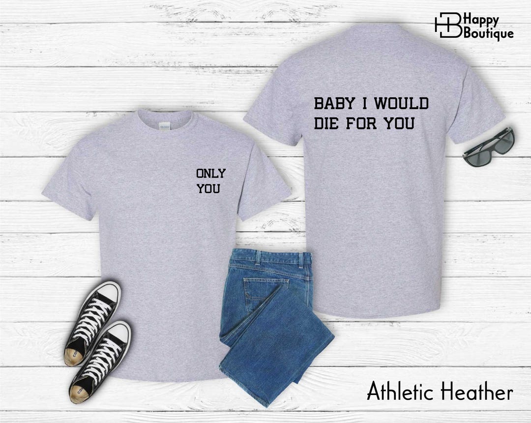 Custom Shirt, Back and Front Custom Shirt, Custom Text Shirt, Your Text ...