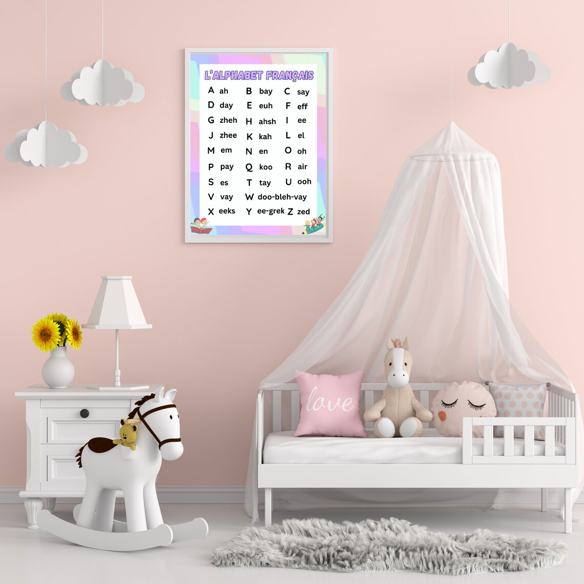 French Alphabet Chart, Educational Chart, Different Size Chart, ABC ...