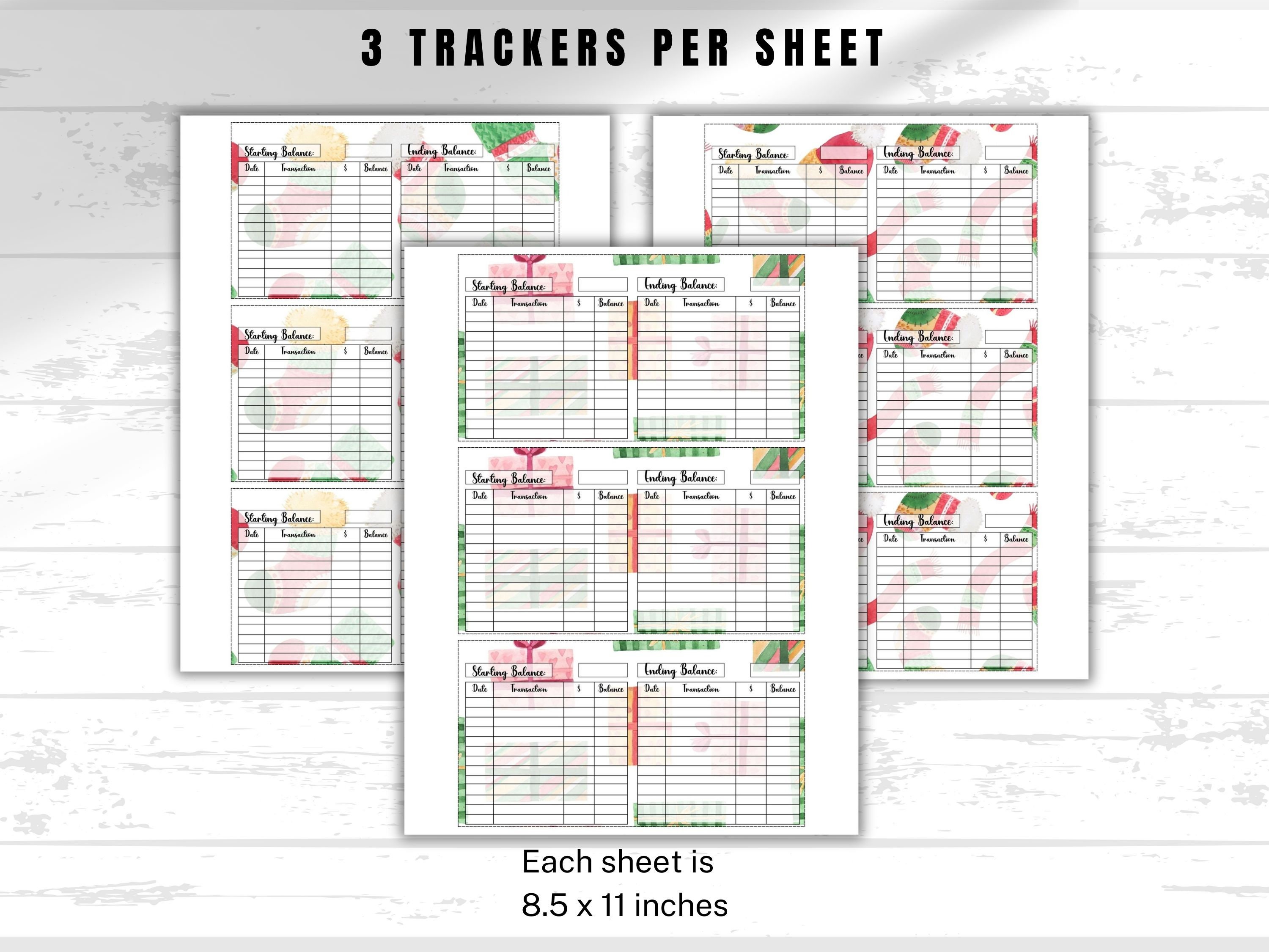 A6 Personal Christmas Expense Trackers Budgeting Paycheck - Etsy