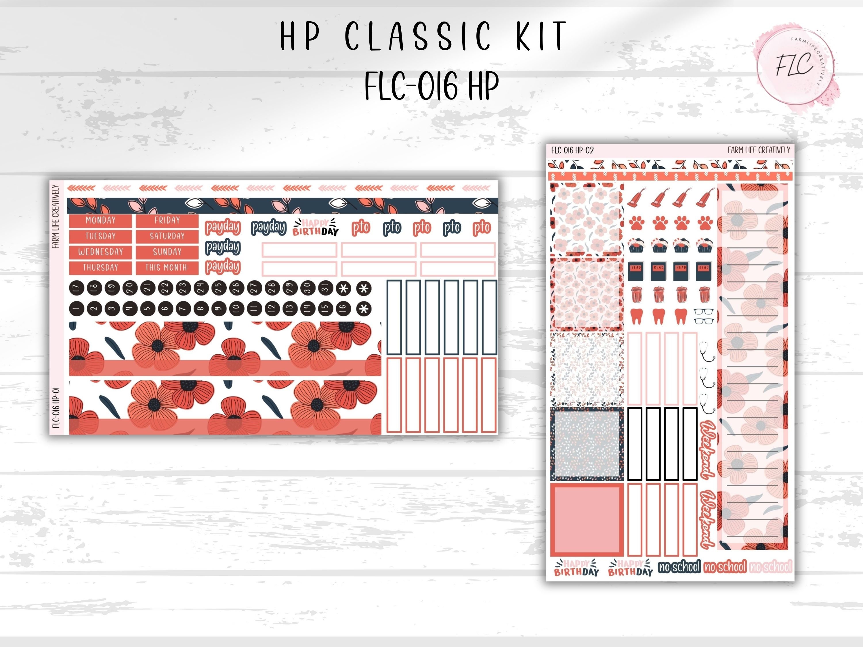 HP Classic Sticker Kit - Poppy - Etsy