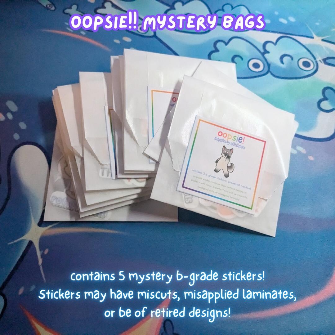 Oopsie!! Mystery Sticker Bags - Etsy