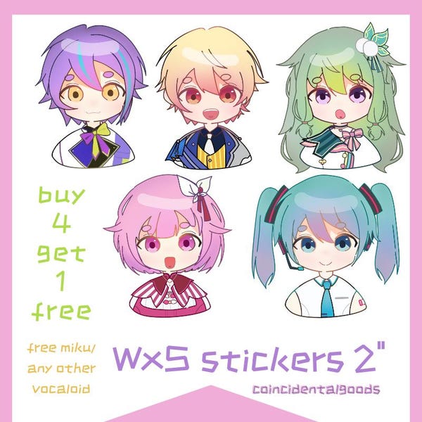 Pjsk Stickers - Etsy