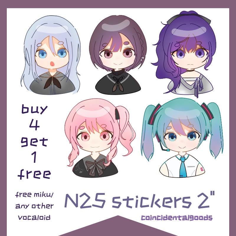 Pjsk Stickers - Etsy