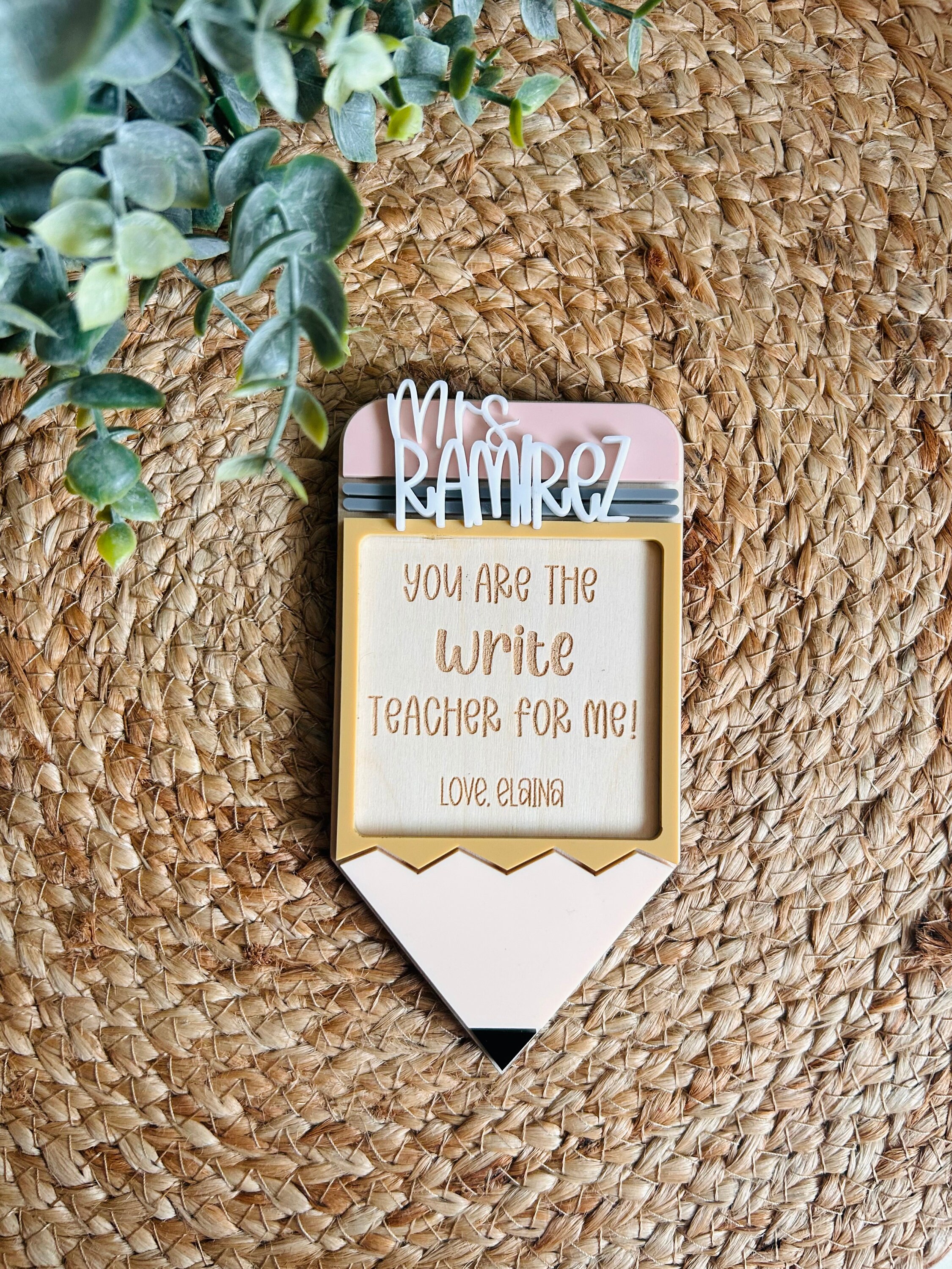 Teacher Appreciation Post It Pad - Etsy