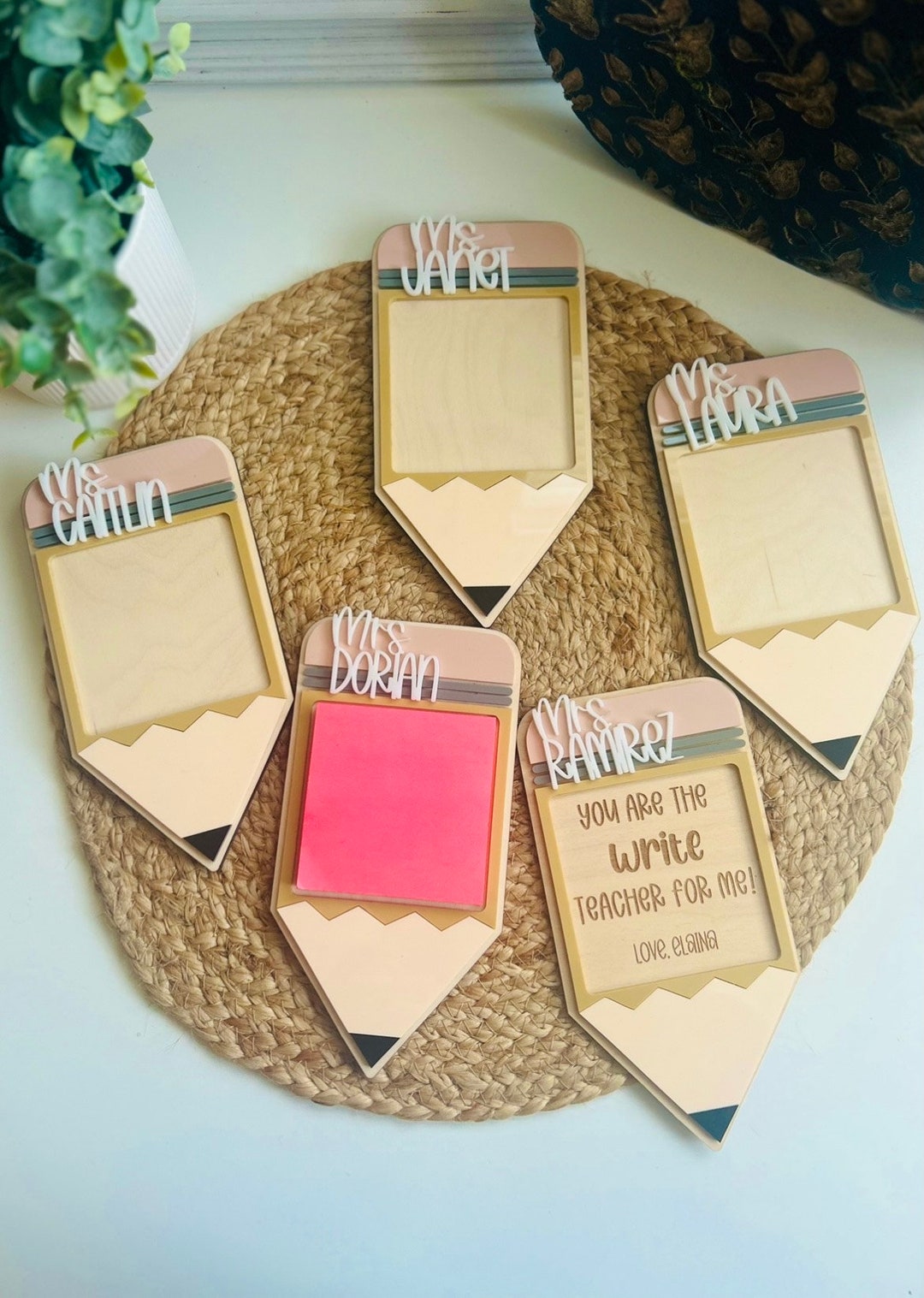 Teacher Appreciation Post It Pad - Etsy