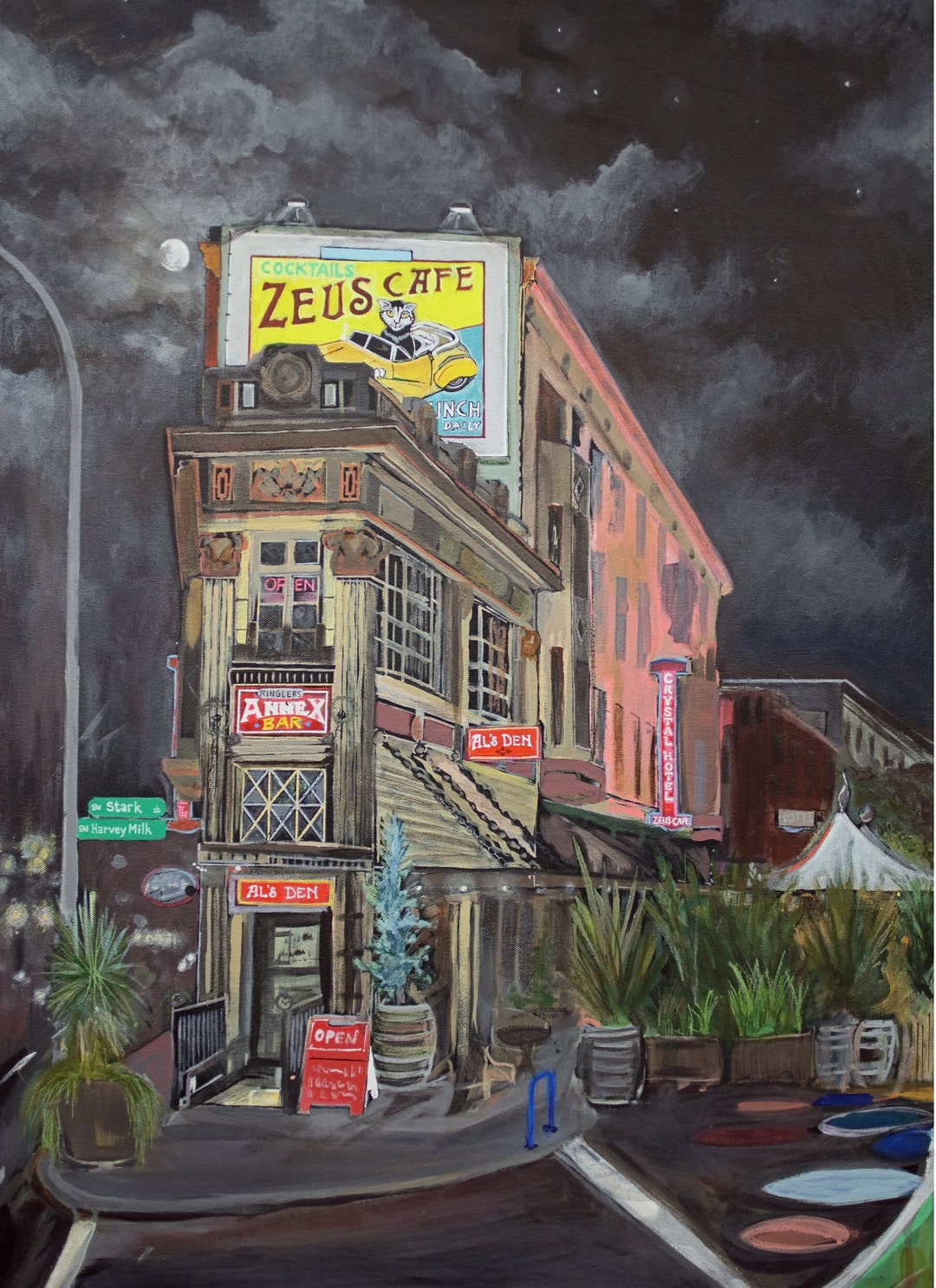 Zues Cafe Mcmenamins Downtown Portland Oregon. Print From Original Open ...