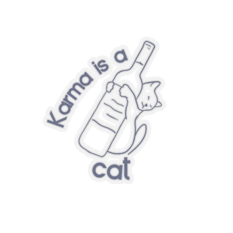 Taylor Swift Karma Cat Sticker midnights - Etsy