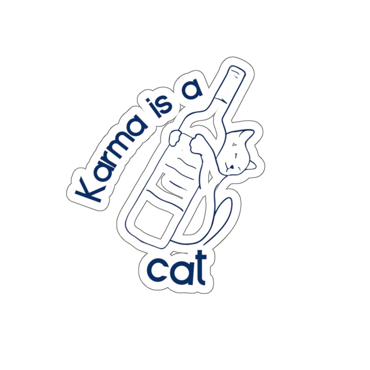 Taylor Swift Karma Cat Sticker midnights - Etsy