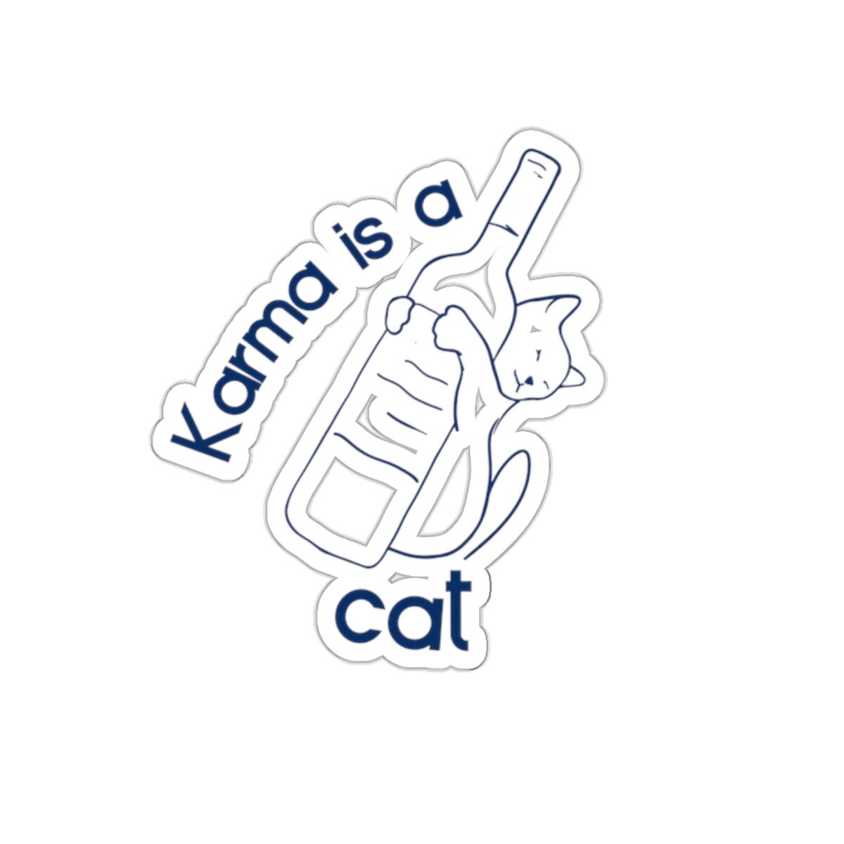 Taylor Swift Karma Cat Sticker midnights - Etsy