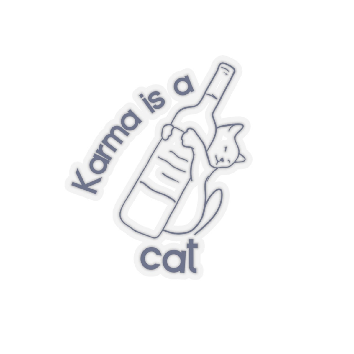Taylor Swift Karma Cat Sticker midnights - Etsy
