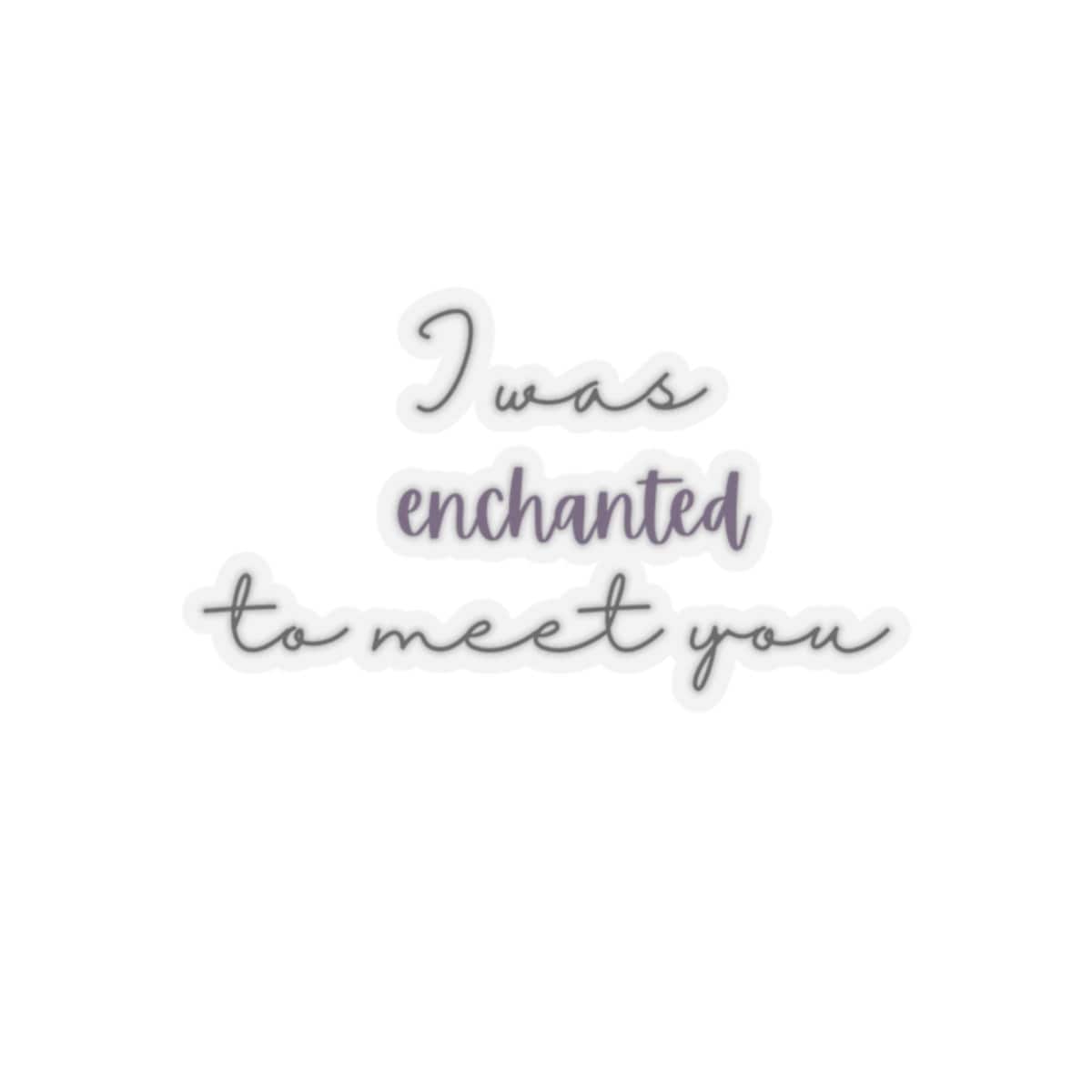 Enchanted Taylor Swift Sticker - Etsy