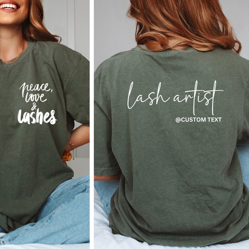 Custom Lash Artist Shirt Personalized Lash Technician Shirt